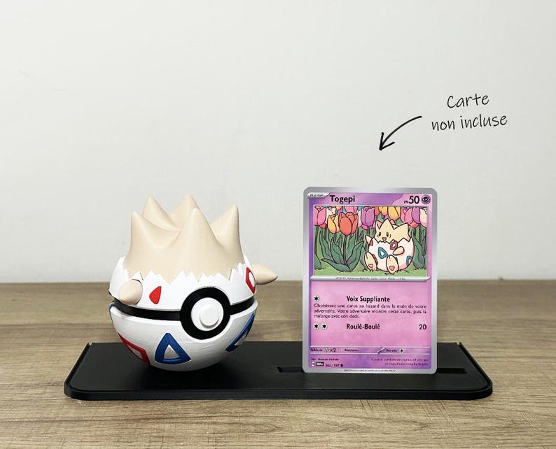 Pokeball Togepi – Pokémon 3D Printed Decorative Figure – Collection ...
