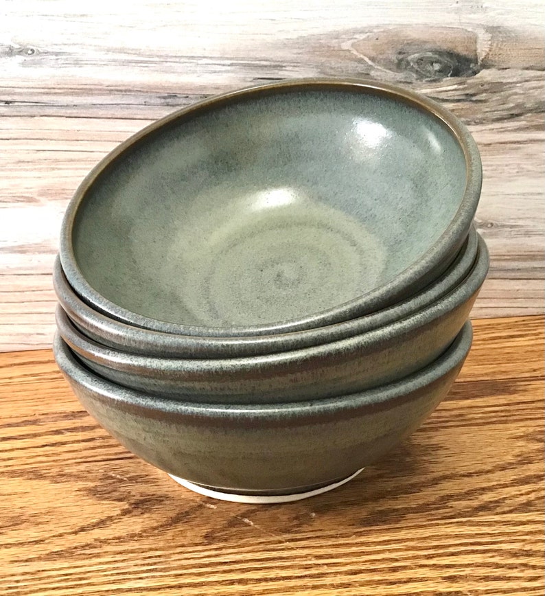Handmade Ceramic Dinnerware Set for Four--slate--4-piece Place Settings ...