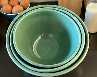 Nesting Bowls, Pottery Nesting Bowl Set - Etsy