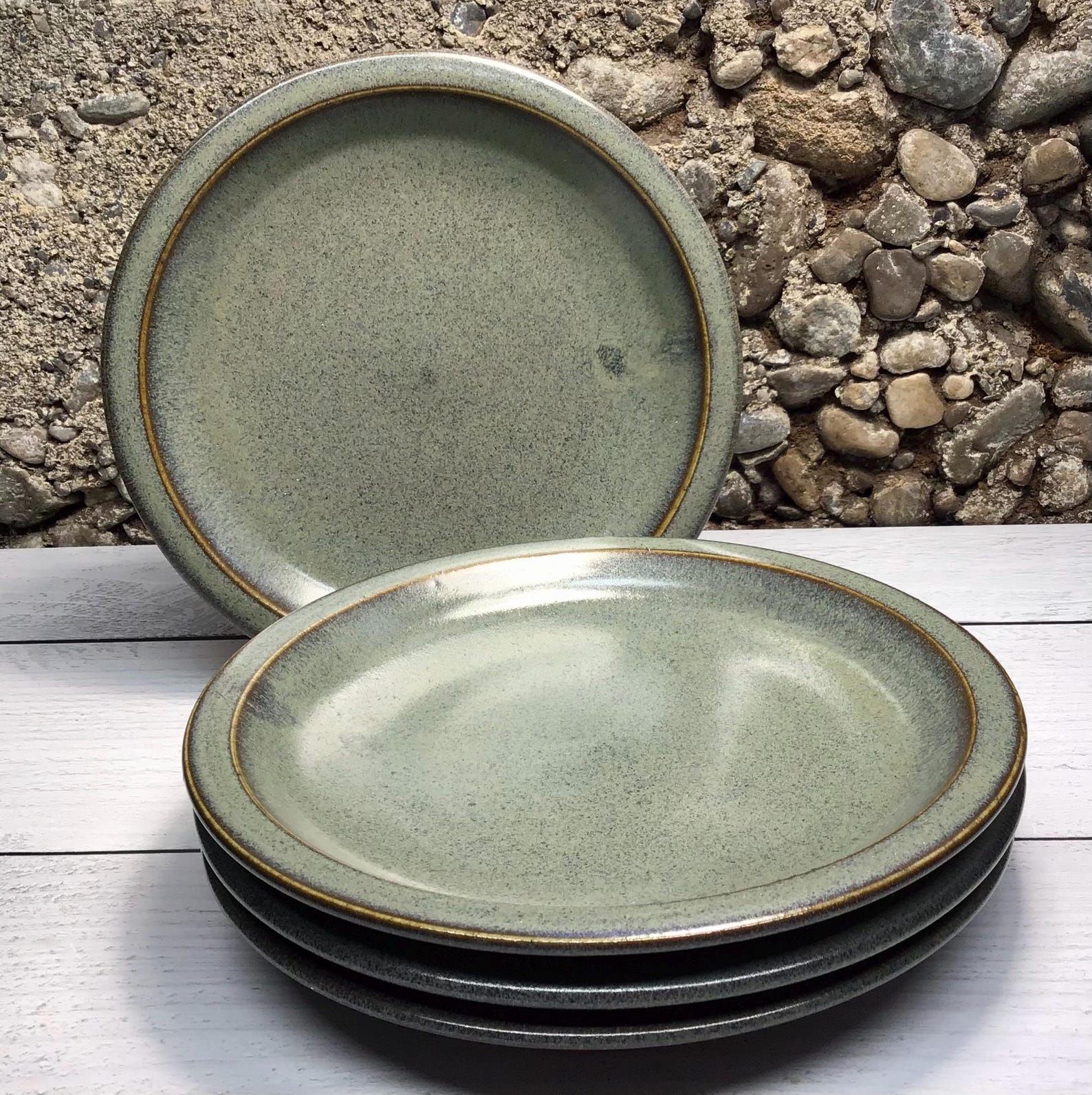 8 3-piece Place Setting Handmade Pottery Dinnerware Set for 8--slate - Etsy
