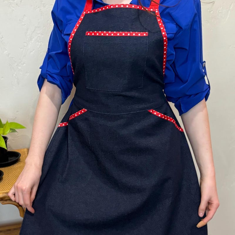 Polka Dot Apron - Etsy