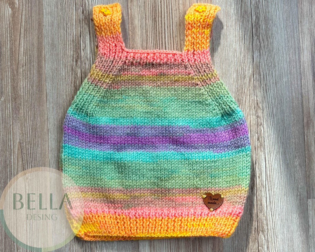 Multi-colored Tank Top | Handmade & Unique | Newborn Gift - Etsy