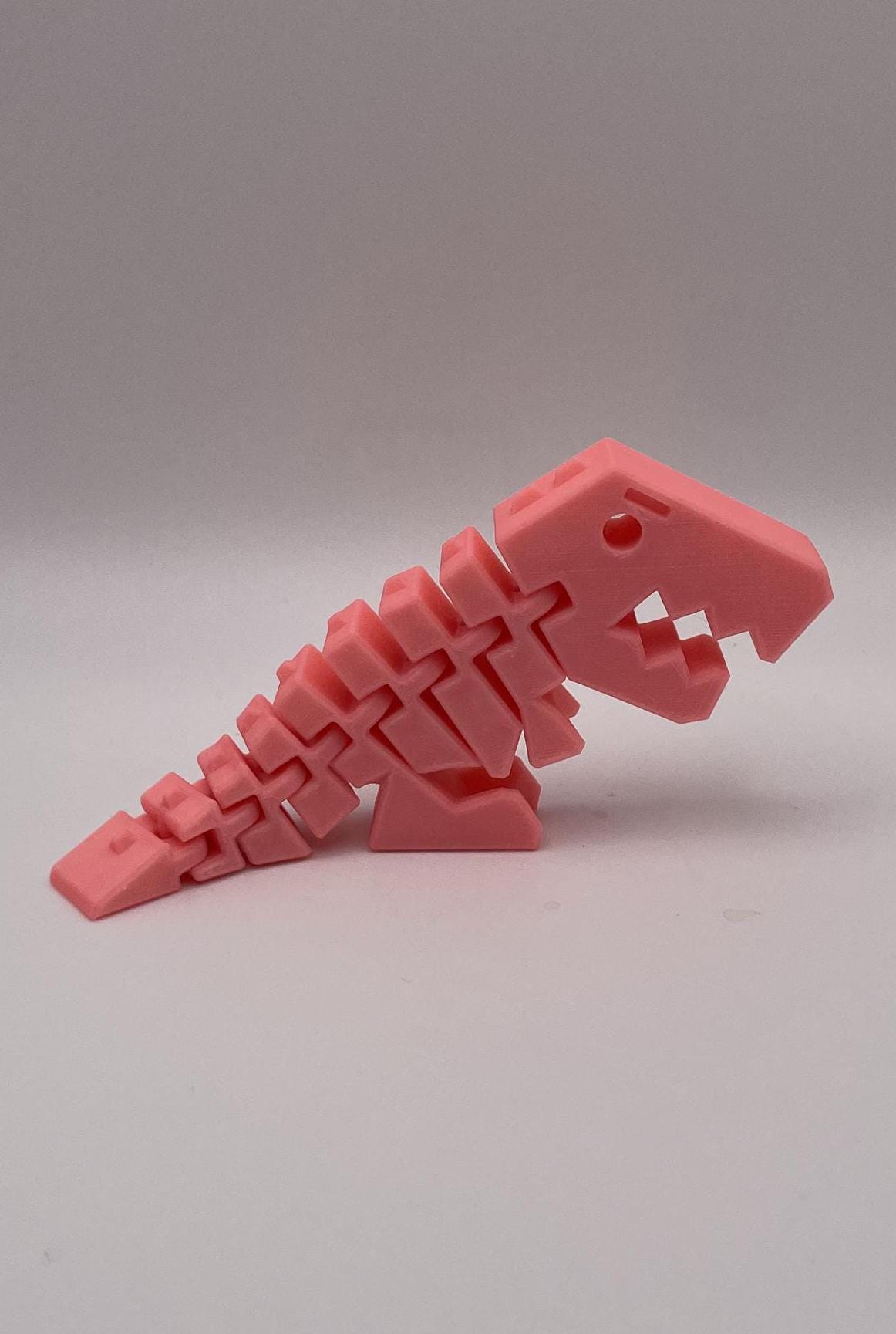 3D Printed T-rex Fidget – Articulated Dinosaur Sensory Toy for Stress ...