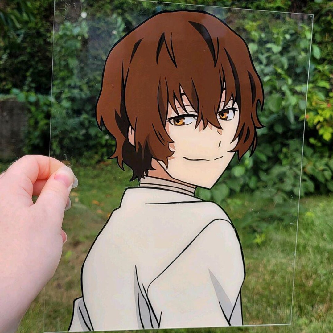 Bungo Stray Dogs Dazai Glass Painting Glass Painting Anime Manga - Etsy