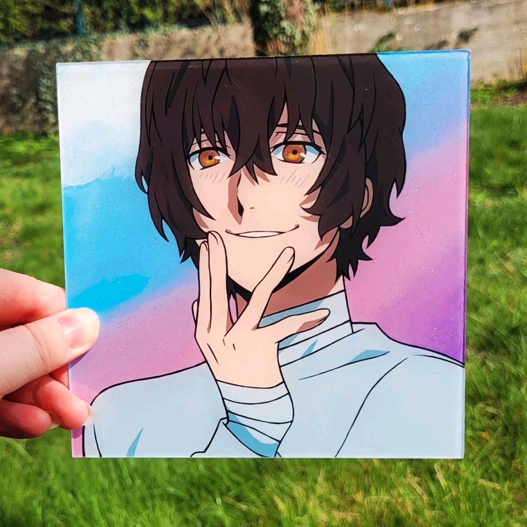 Bungo Stray Dogs Dazai Glass Painting Glass Painting Anime Manga - Etsy