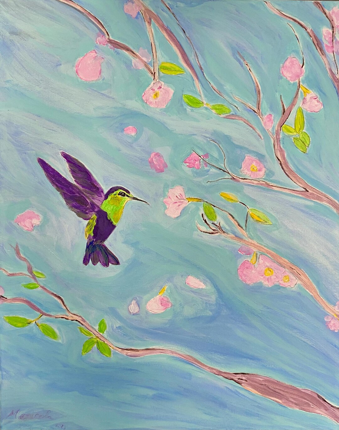 Art Photo Print Magnet Hummingbird Original Design Home Decor Bird - Etsy