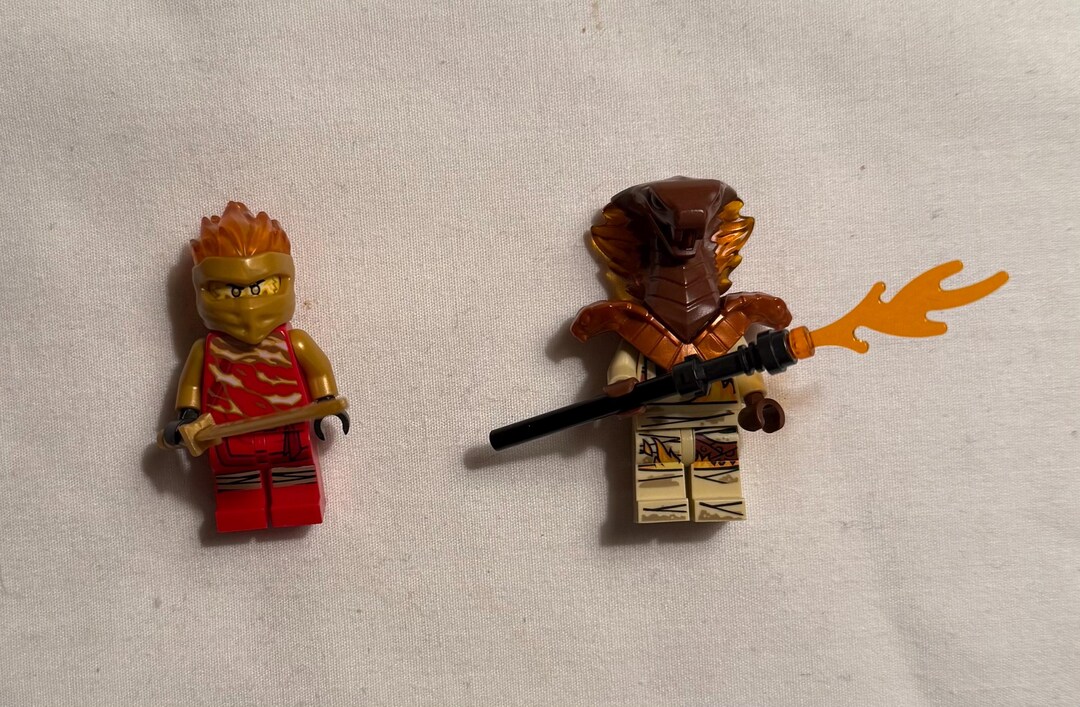 LEGO® Ninjago Fire Kai and Pyro Snake Minifigures - FREE US Shipping - Etsy