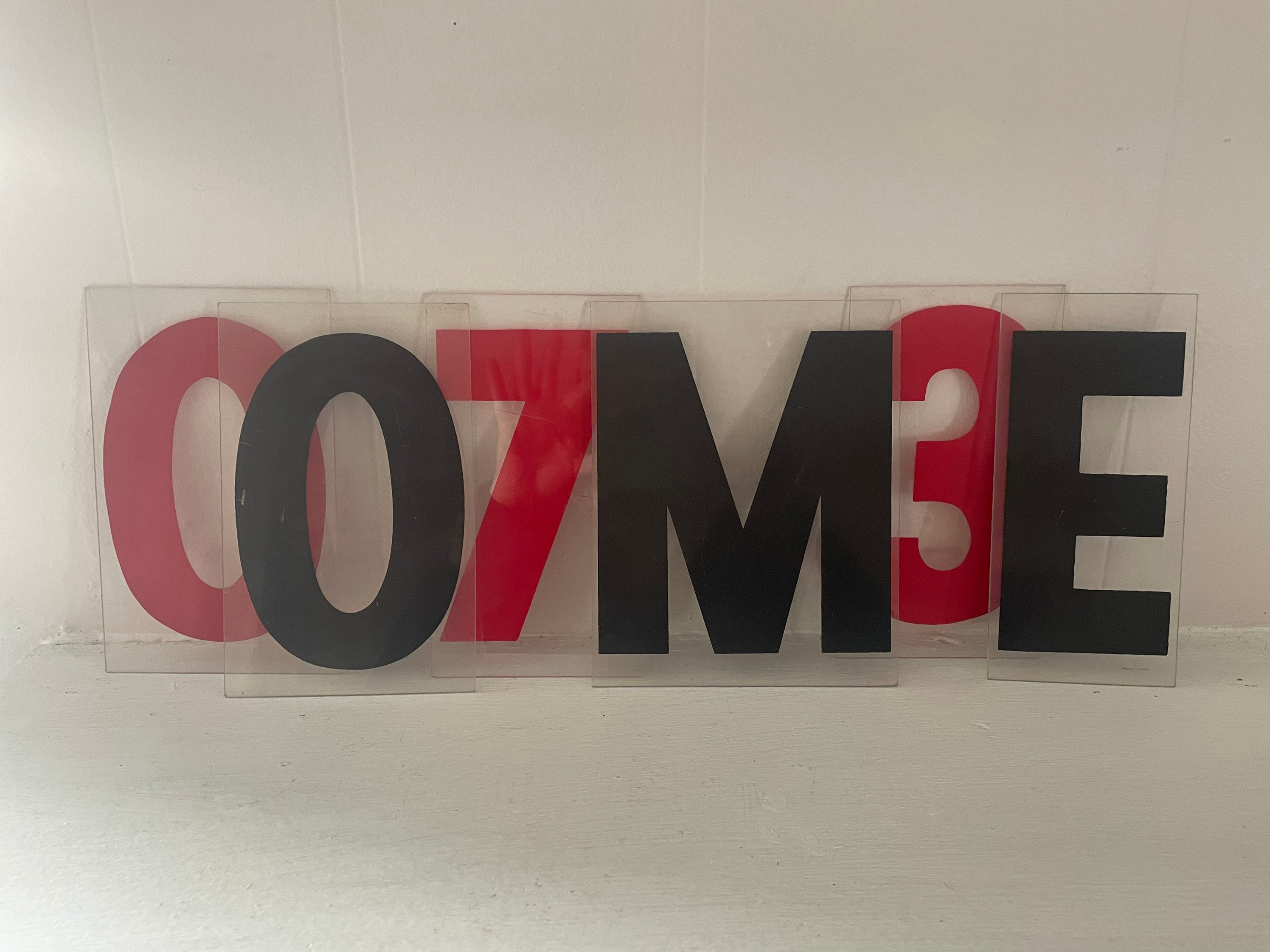 Black 7” Vintage Plastic Letters, Numbers, and Punctuation- You Choose ...