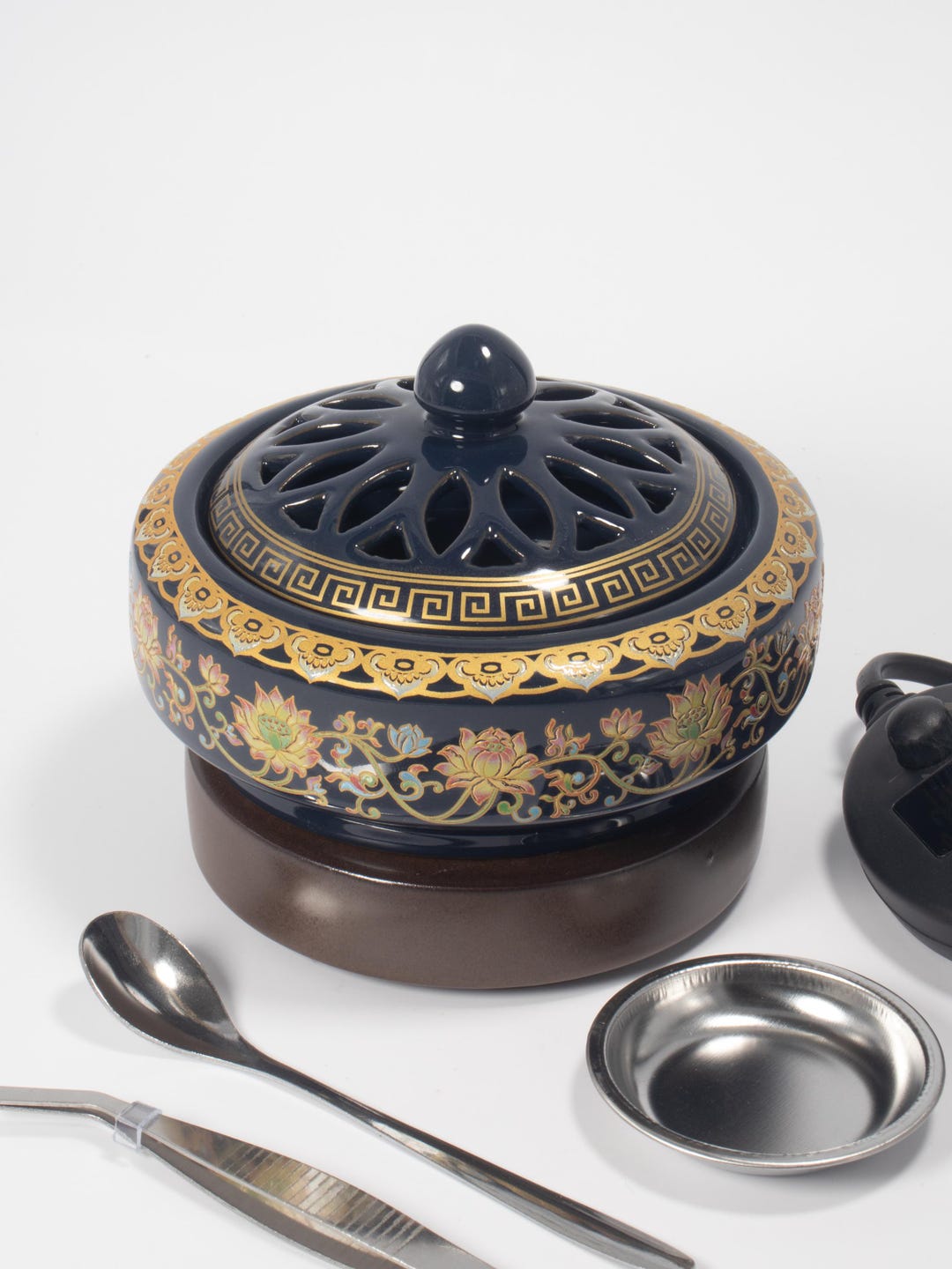 Electric Incense Color Enamels Burner With Timer and Adjustable ...