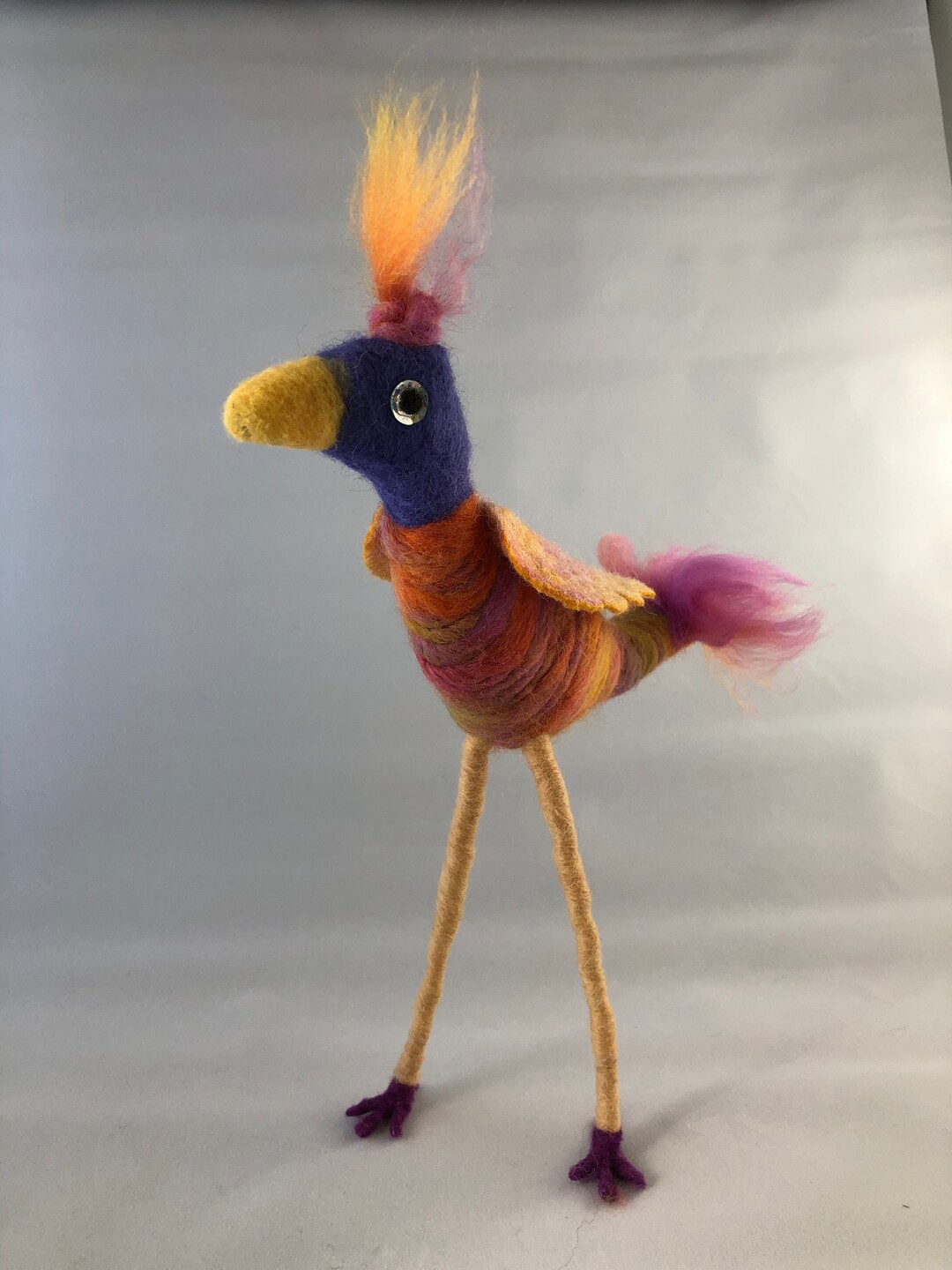 Rainbow Crested Dodo Bird - Etsy