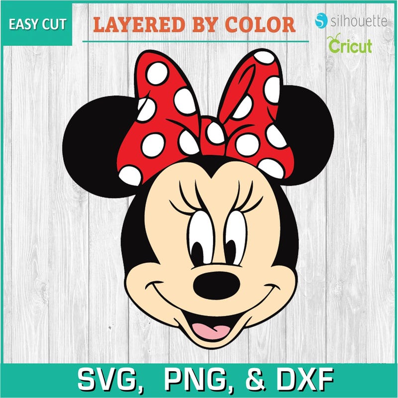Minnie Vector Png - Etsy