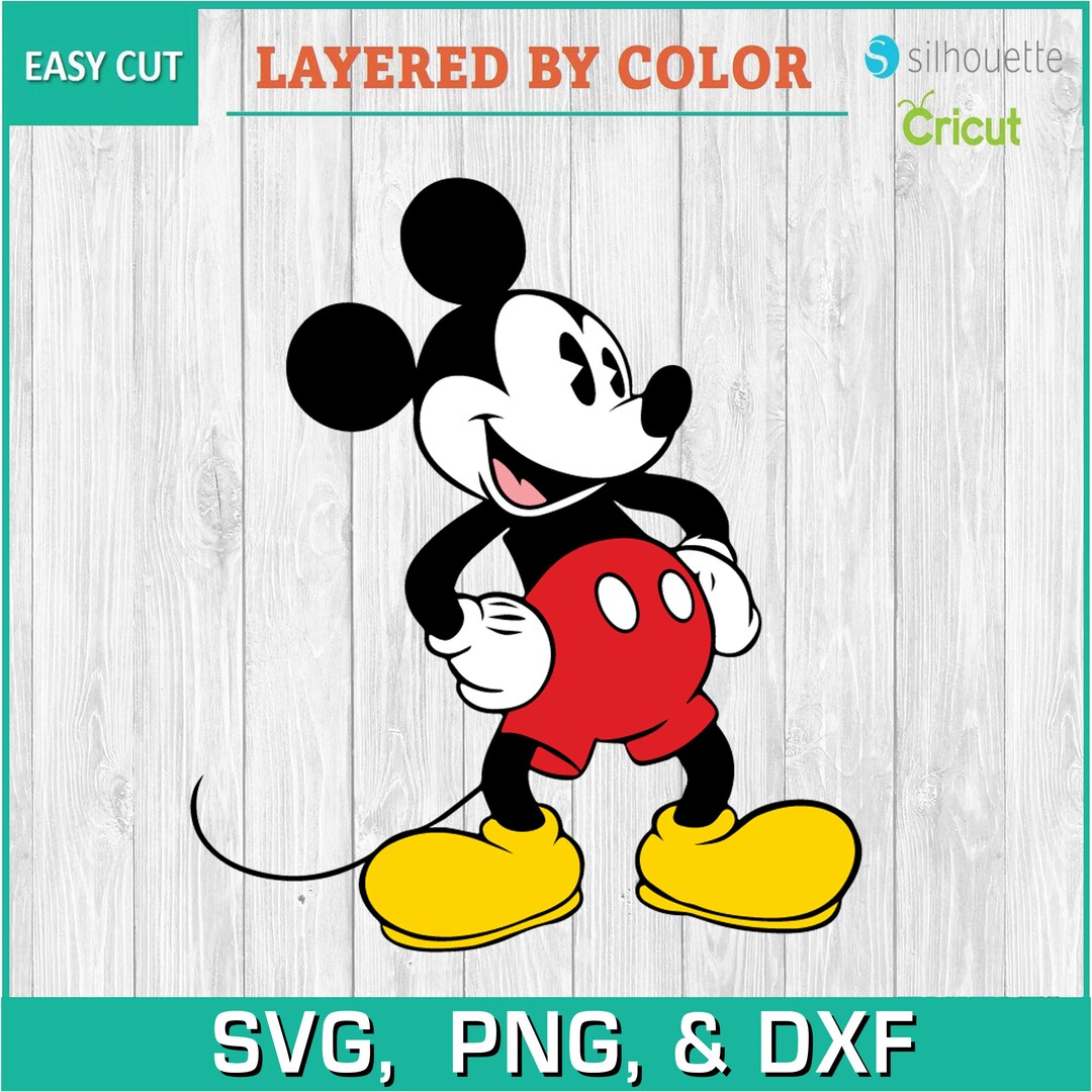 Mickey Pose, Mickey, Mickey Hands on Hip - Silhouettes Digital Download ...