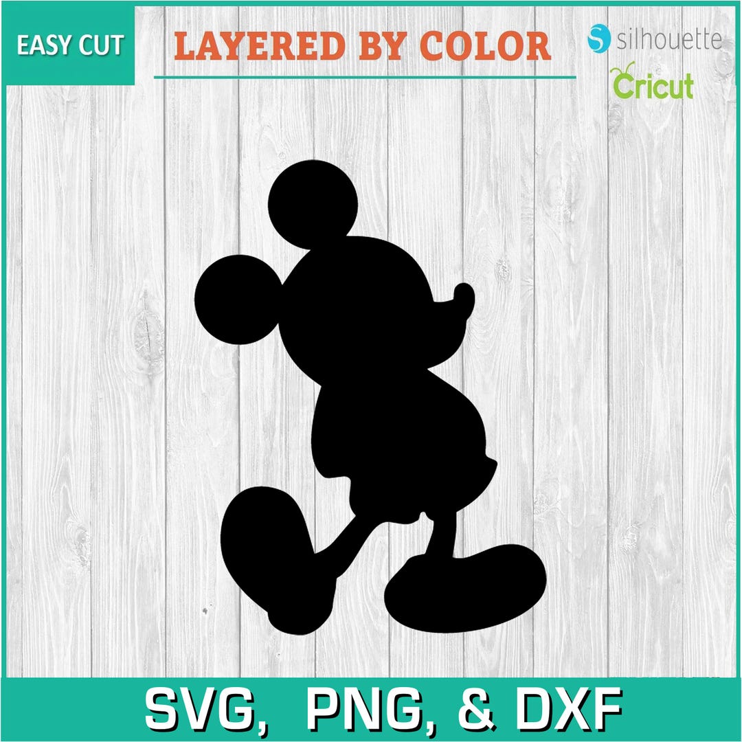 Mickey Silo, Mickey, Dland - Silhouettes Digital Download, SVG, PNG ...