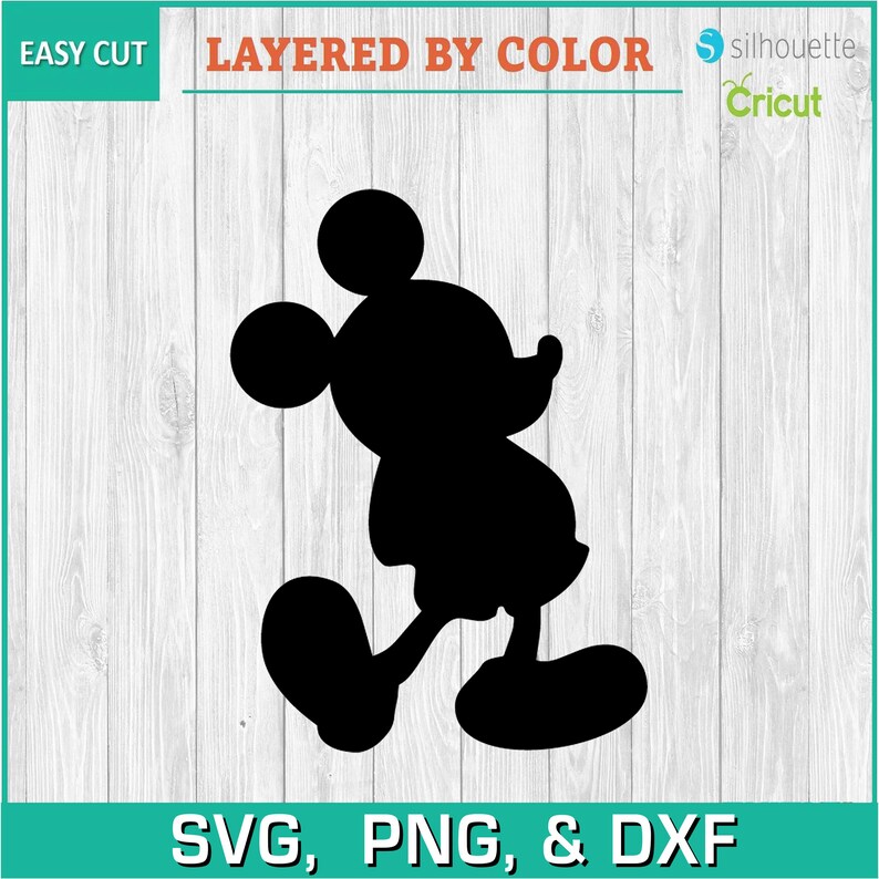 Mickey Silo, Mickey, Dland - Silhouettes Digital Download, SVG, PNG ...