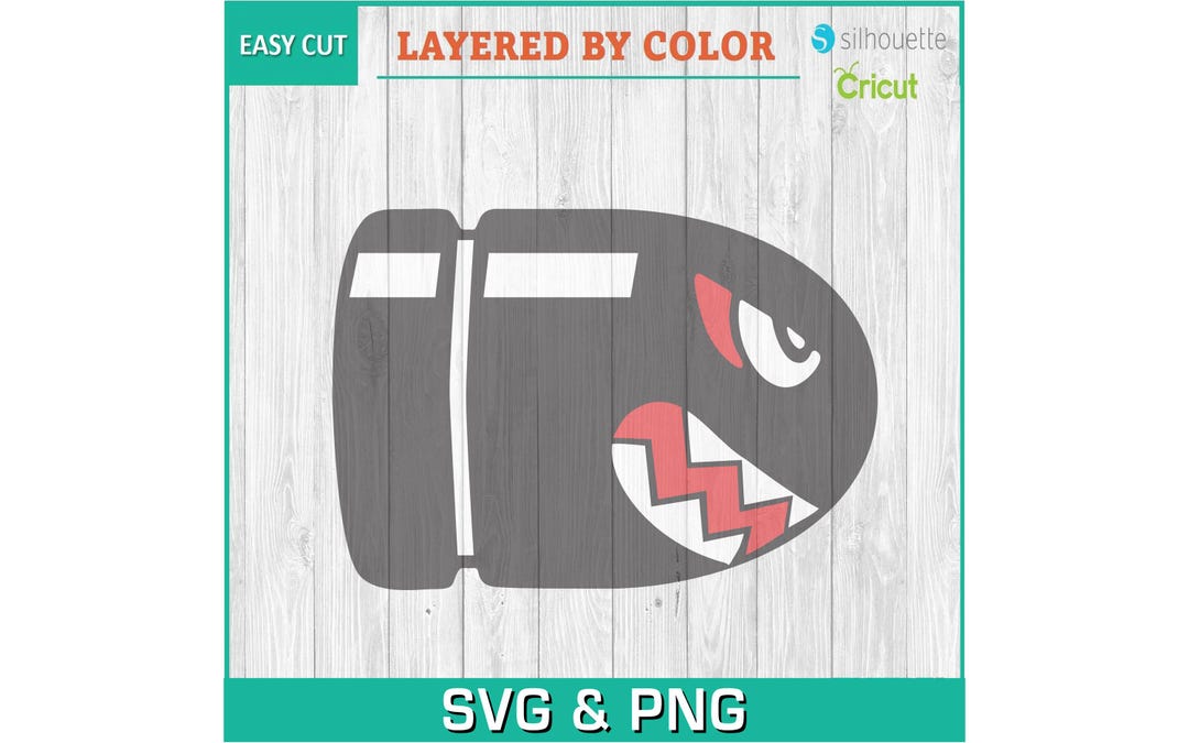 Mario, Luigi, Bullet Bill, Video Games Silhouettes Digital Download ...