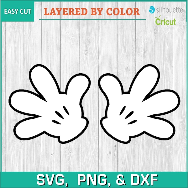 White Cartoon Gloves - Etsy UK