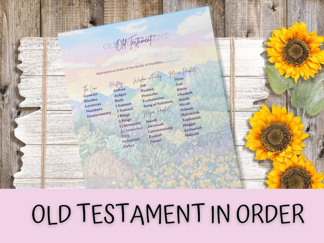 Old Testament Order Summary - Old Testament Made Simple Bible Study ...
