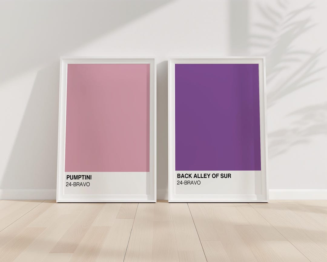 VPR Pantone Parody Posters | Bravo Digital Prints - Etsy