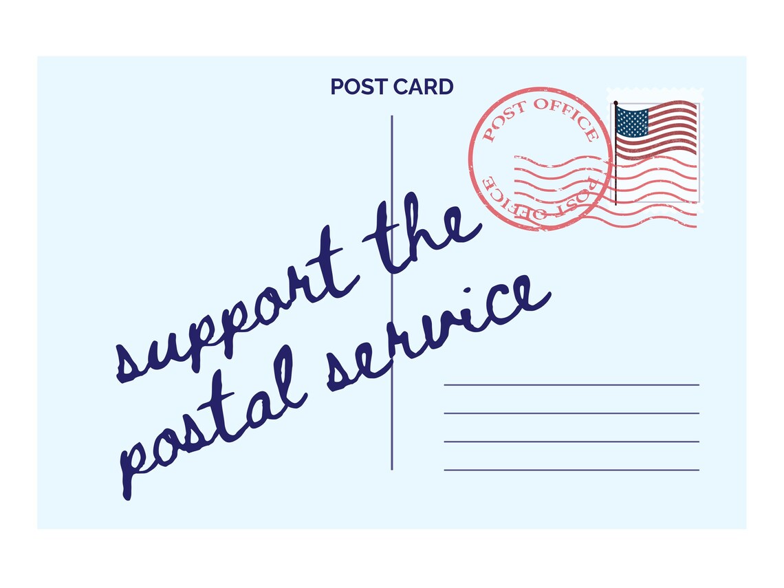 Support the Postal Service Poster | Digital Art - Etsy