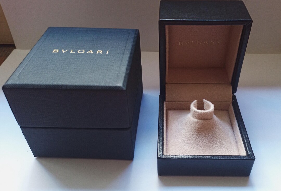 Bulgari Bvlgari Black Leather Ring Box Storage Case - Etsy