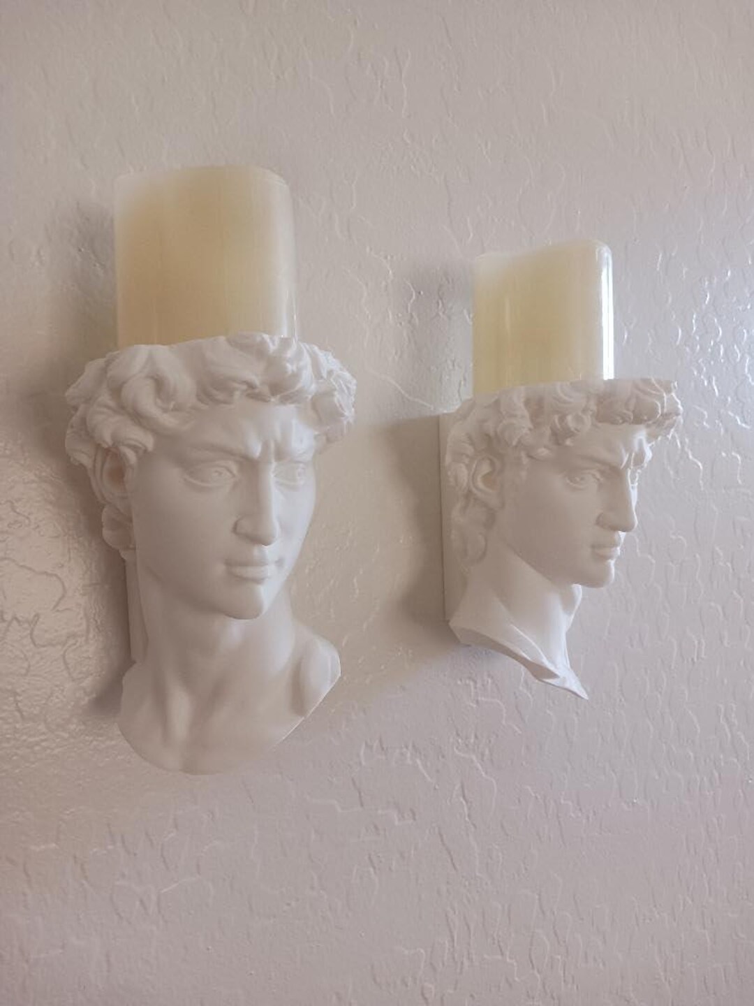 Michael Angelo's King David Sconces With LED Flameless Candles - Etsy