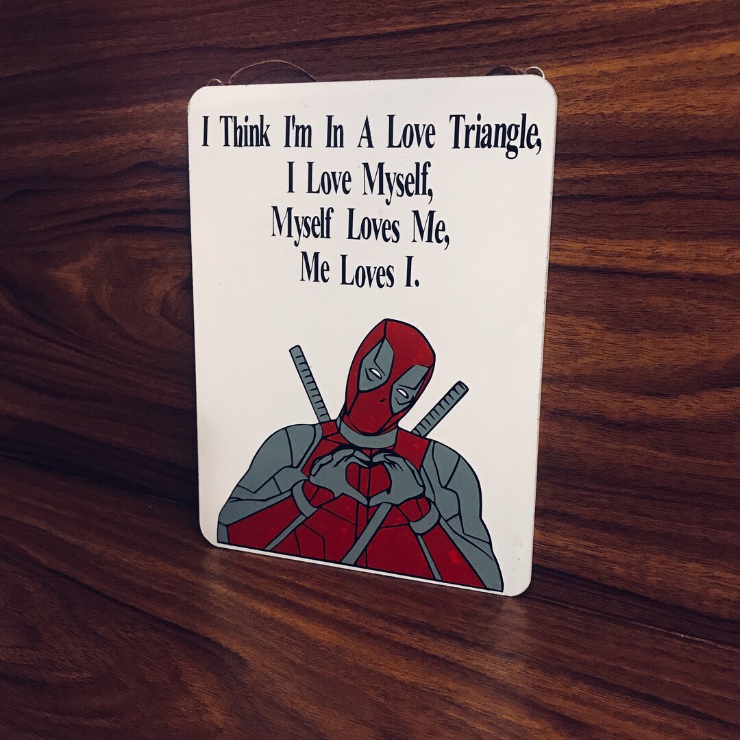 Dead Pool Sign, Deadpool Handmade Sign Artwork, Batman- Superman ...