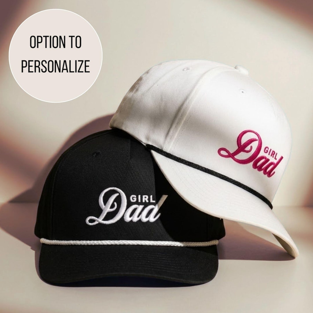 Girl Dad Ball Cap, Embroidered Baseball Hat, Personalization Option ...