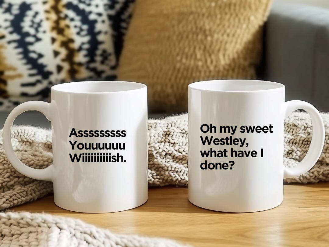 Set of 2 the Princess Bride Ceramic Mugs, 11oz, Pushed Down the Hill ...
