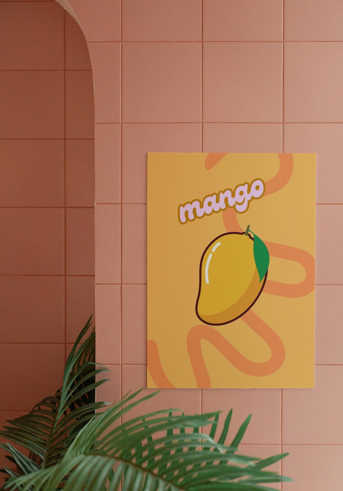 Mango Art | Printable Wall Art, Instant Download | Abstract Kitchen Art ...