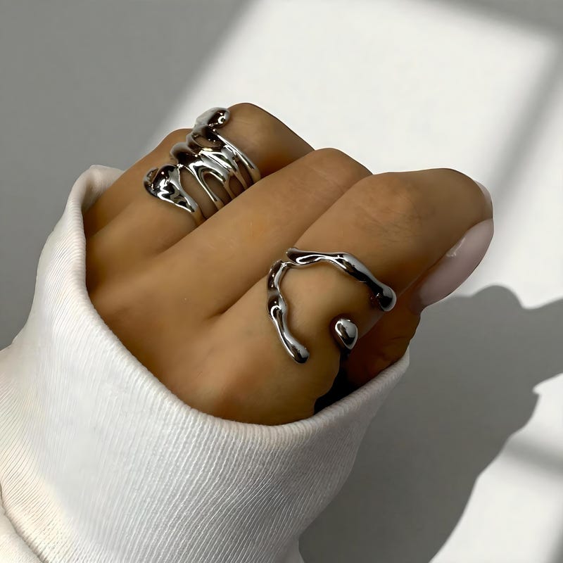 Y2k Silver Jewelry - Etsy