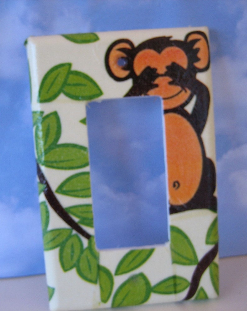 Gfi Wall Outlet Monkey Around 1 - Etsy