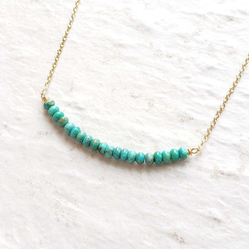 Turquoise Necklace Genuine Turquoise Green Turquoise - Etsy