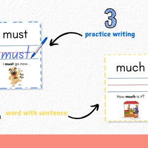 Printable Sight Words Flash Cards for Kids | 128 Dolch & Fry Words ...