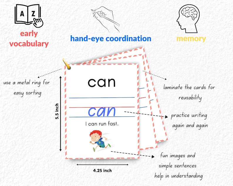 Printable Sight Words Flash Cards for Kids | 128 Dolch & Fry Words ...
