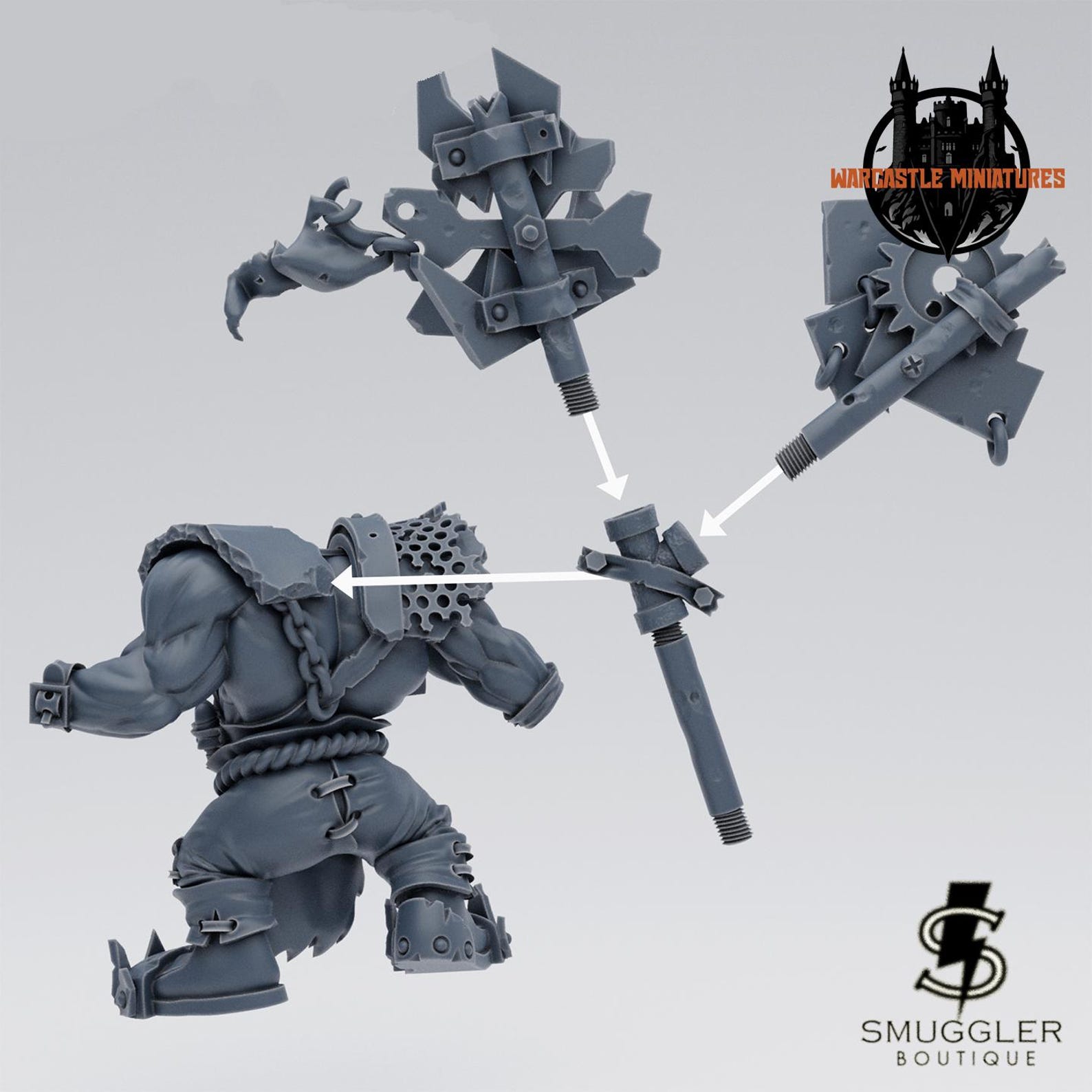 Krakkjaw - Orc Ork Miniature - Ork Warboss - Perfect for Dnd and ...