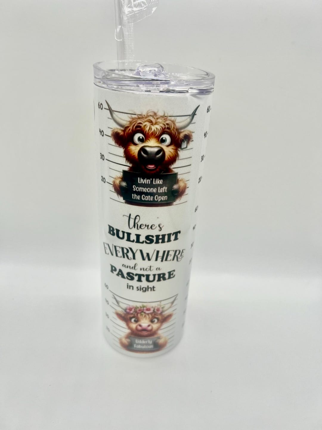 Highland Cow Jail Handmade 20oz Tumbler. Ready to Ship. - Etsy