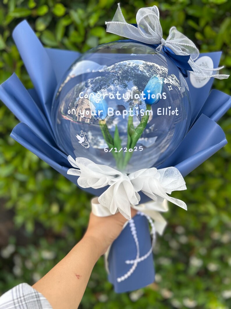 Tulip Flower Balloon, Flower Balloon Bouquet, Birthday Gift, Graduation ...