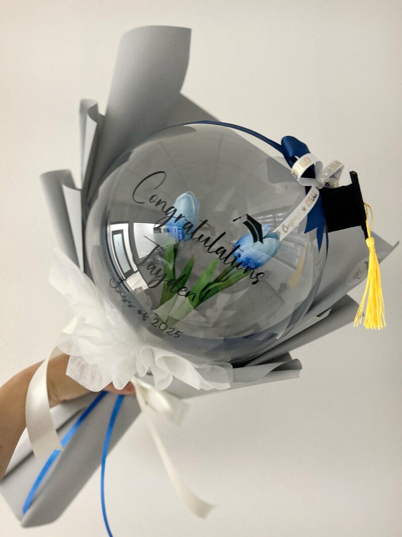 Tulip Flower Balloon, Flower Balloon Bouquet, Birthday Gift, Graduation ...