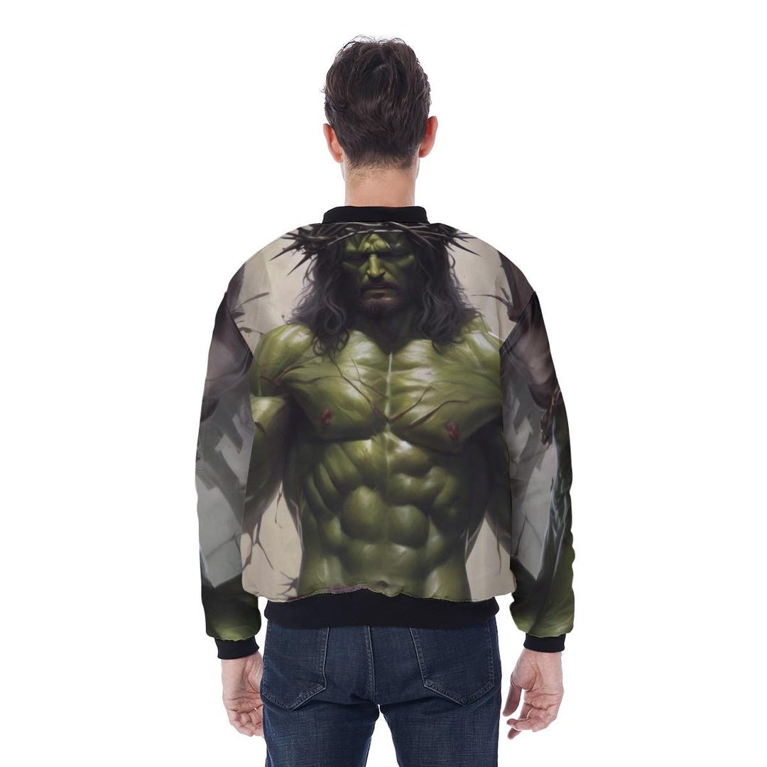 Jesus Hulk Men's Bomber Jacket - Etsy