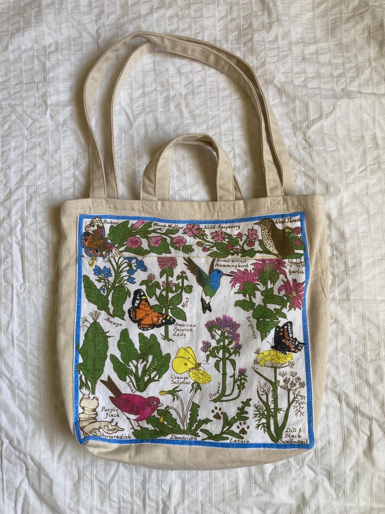 Vintage Tea Towel Totebags - Etsy