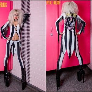 Metal Threads Nikki Sixx Theatre of Pain Custom Made to Order Striped ...