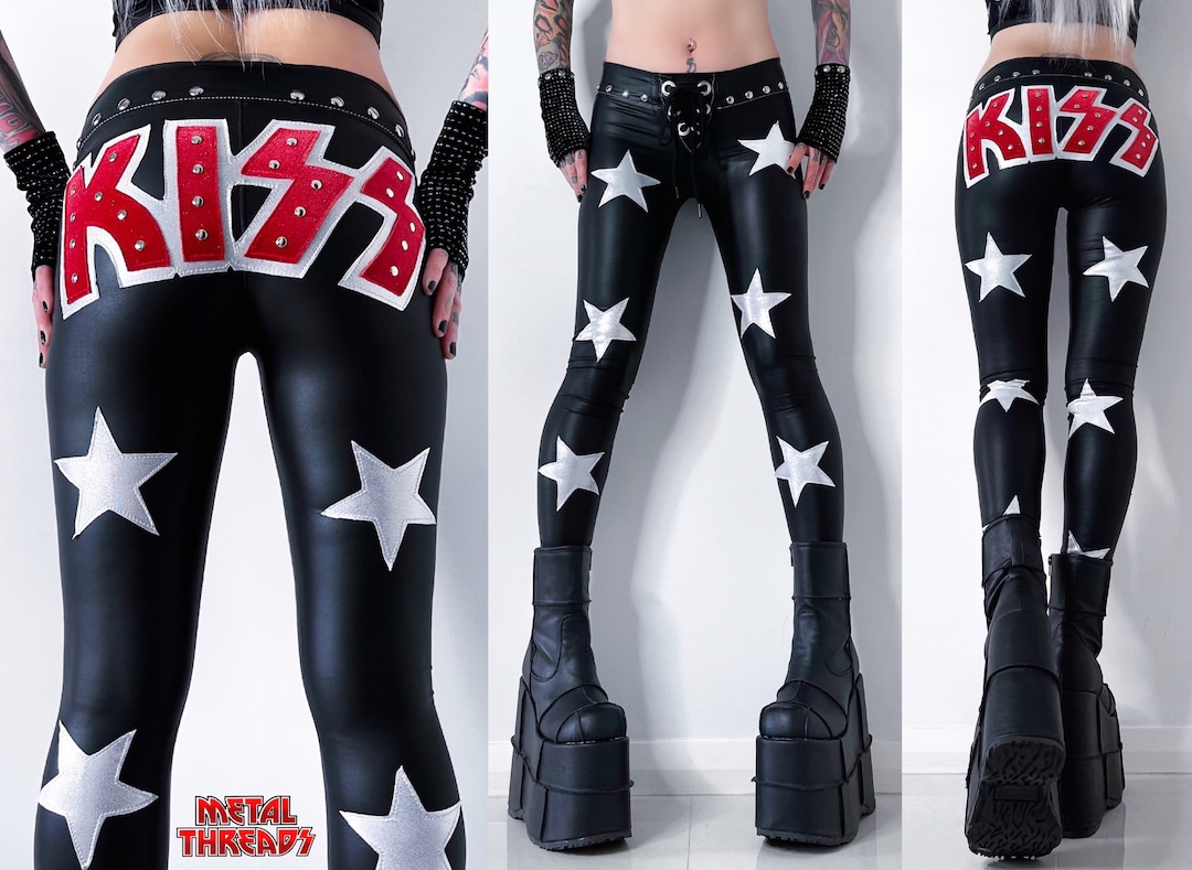 Metal Threads KISS Starchild Custom Studded Pants Paul Stanley Black ...