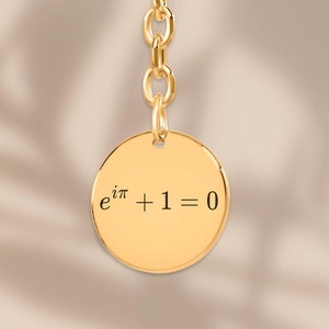 Euler's Identity Equation Keychain Geeky Math Gift for Him, Physics ...