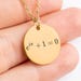 Euler's Identity Equation Necklace: Laser Engraved Math Gift - Etsy