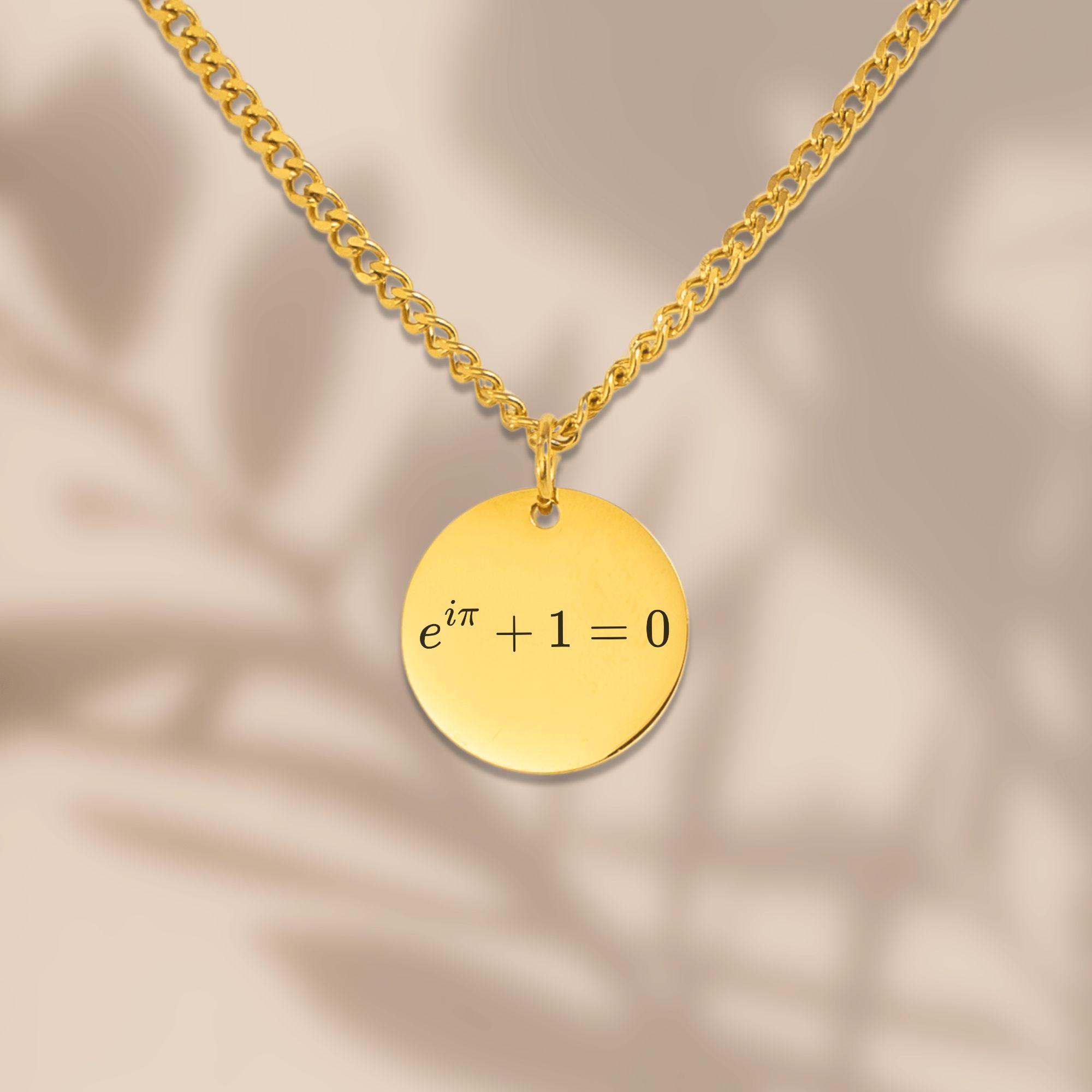 Euler's Identity Men's Necklace: Math Jewelry Gift - Etsy