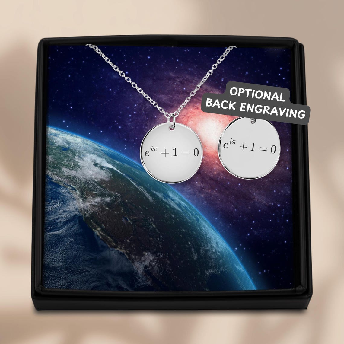 Euler's Identity Equation Necklace: Laser Engraved Math Gift - Etsy