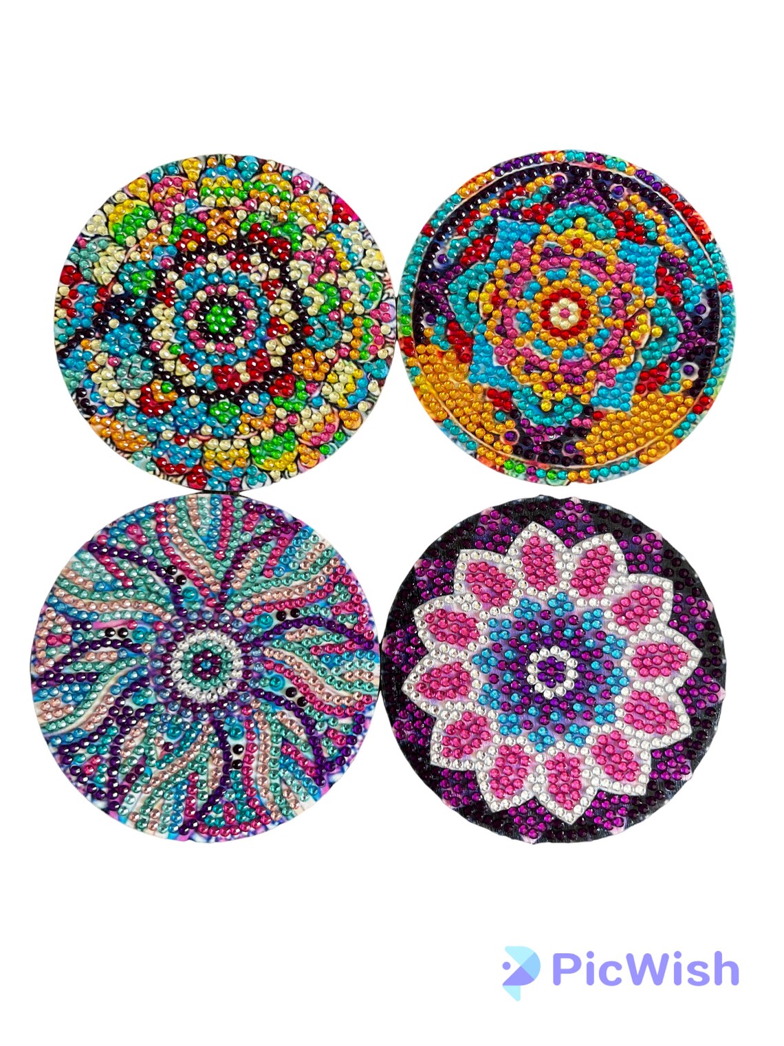 Diamond Art, Coasters, Set of 8, Holder, Sealant Applied, Mandela ...