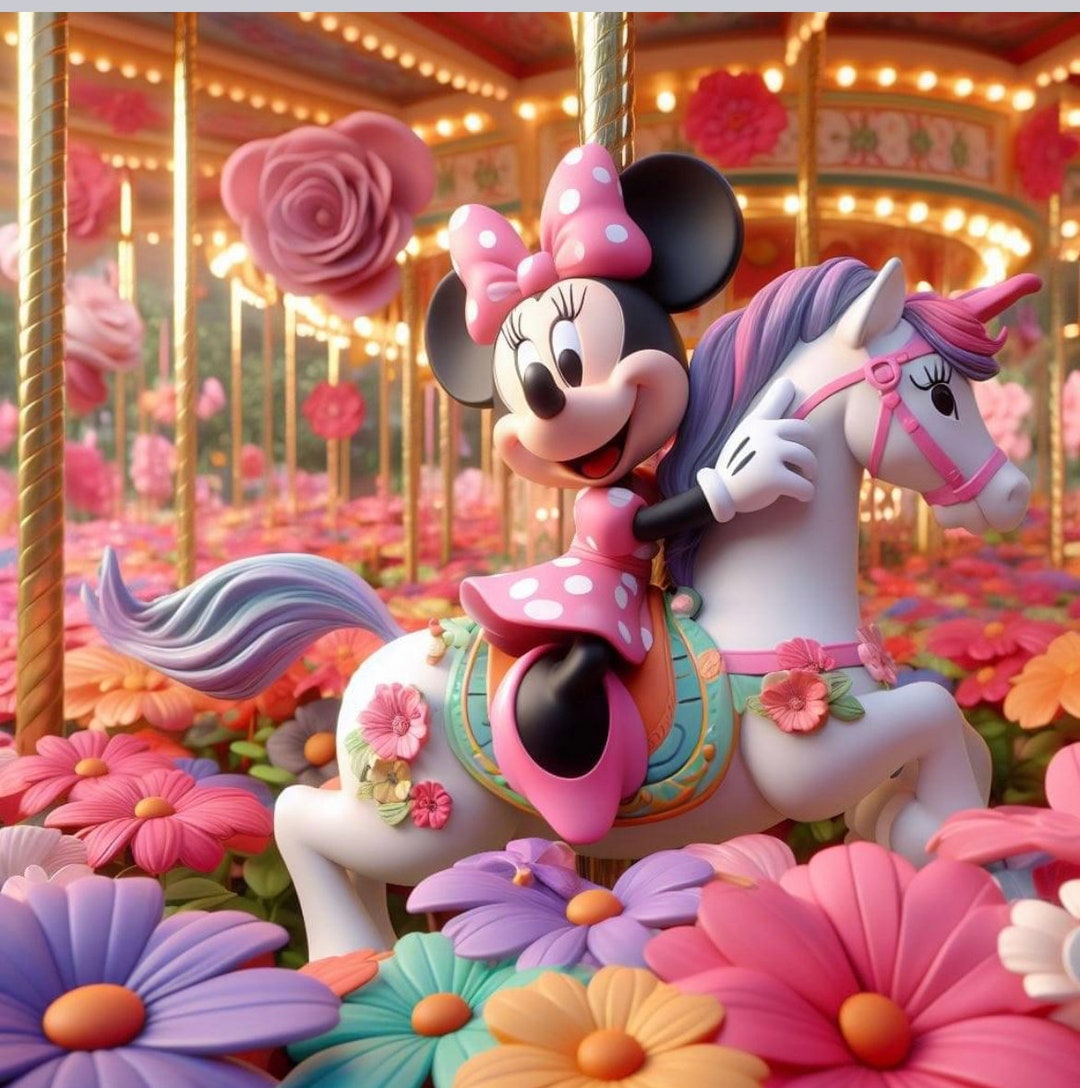 Tumbler Cup Minnie Mouse Carousel - Etsy