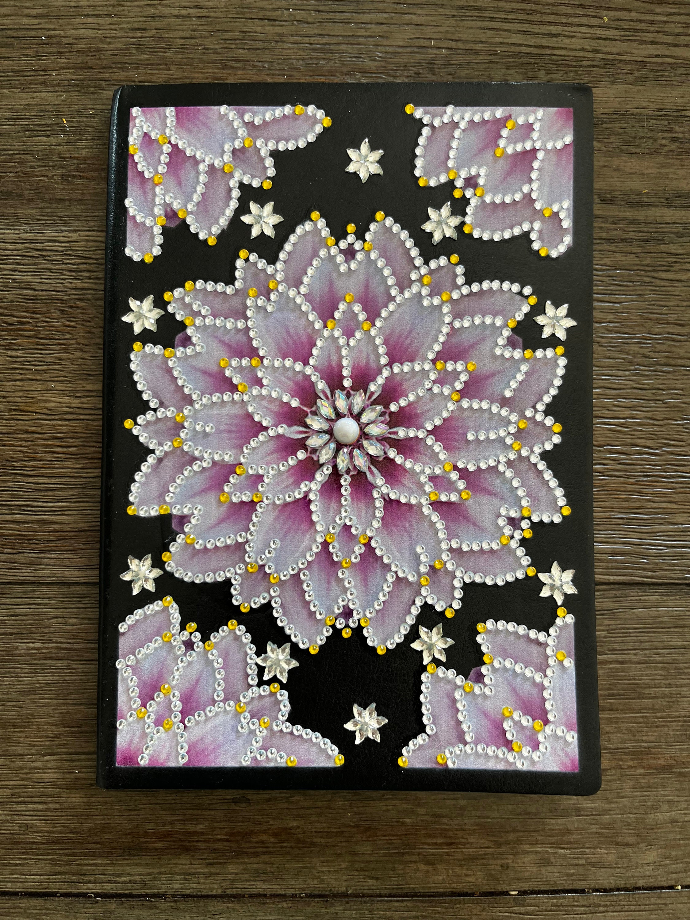 Diamond Art, Diamond Painting, Notebook, Journal, Leather, 5D, Flower ...