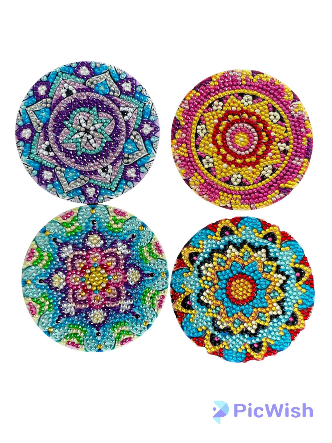 Diamond Art, Coasters, Set of 8, Holder, Sealant Applied, Mandela ...